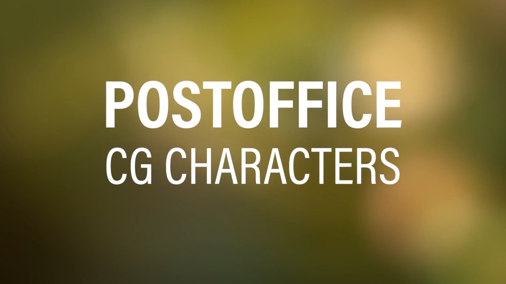 Character reel by Postoffice Amsterdam